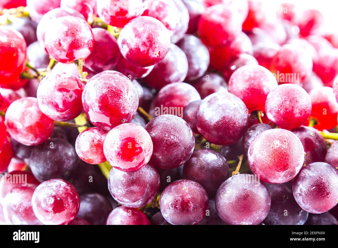 red grape on white background Stock Photo - Alamy