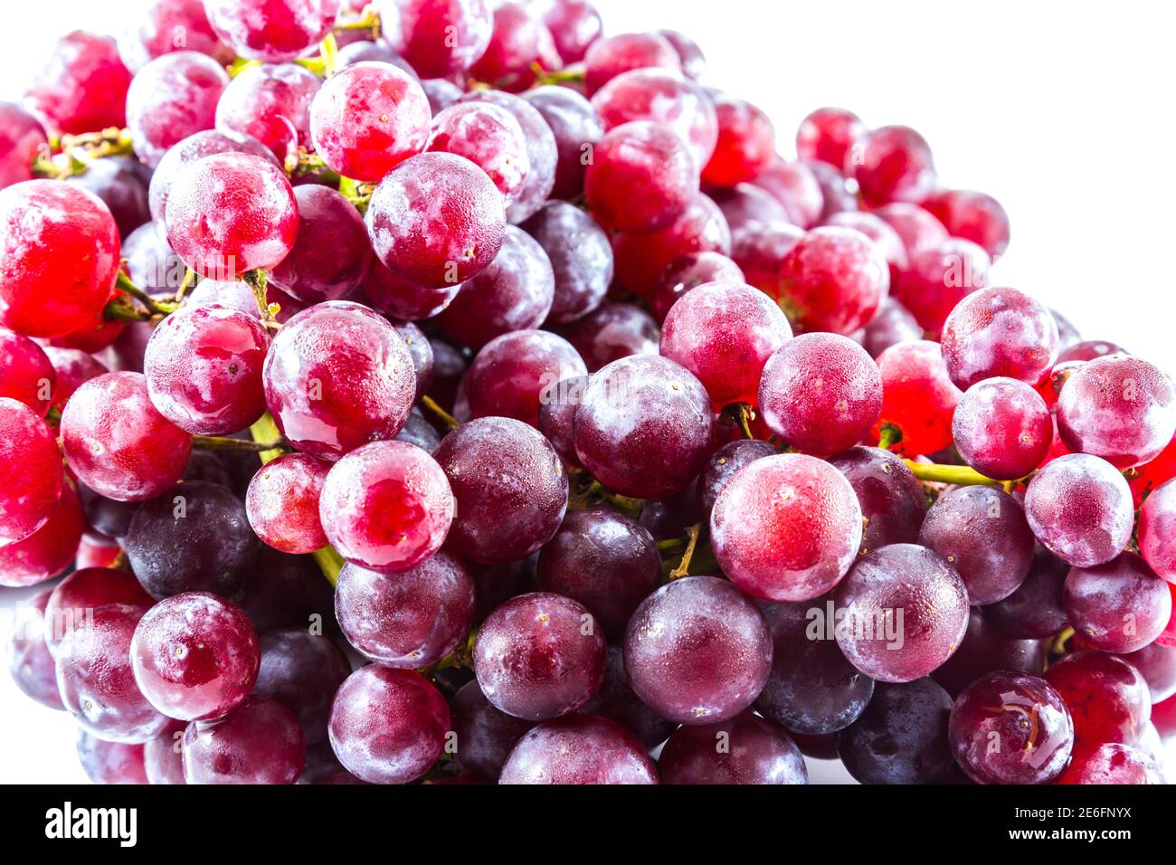 red grape on white background Stock Photo - Alamy