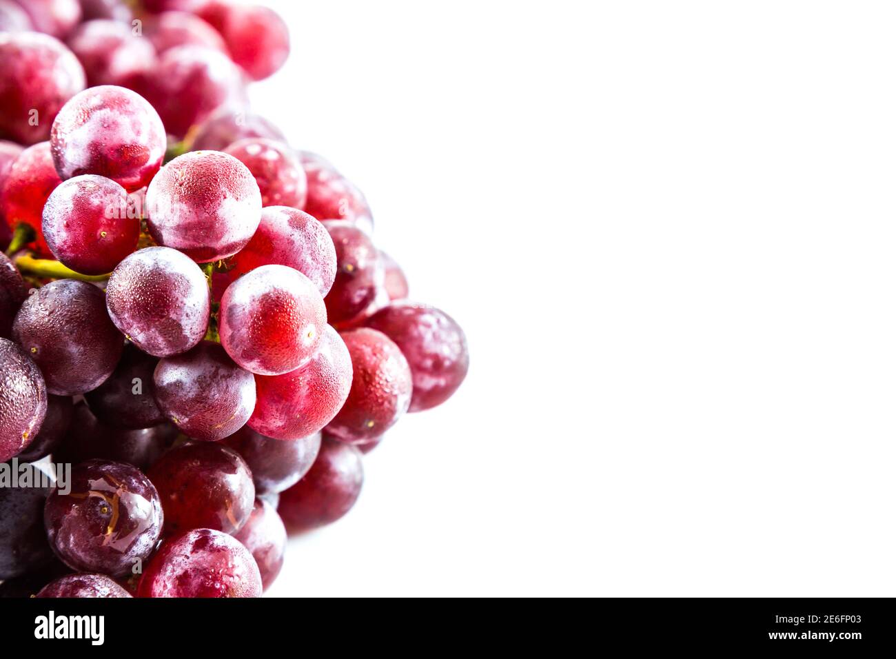 red grape on white background Stock Photo - Alamy