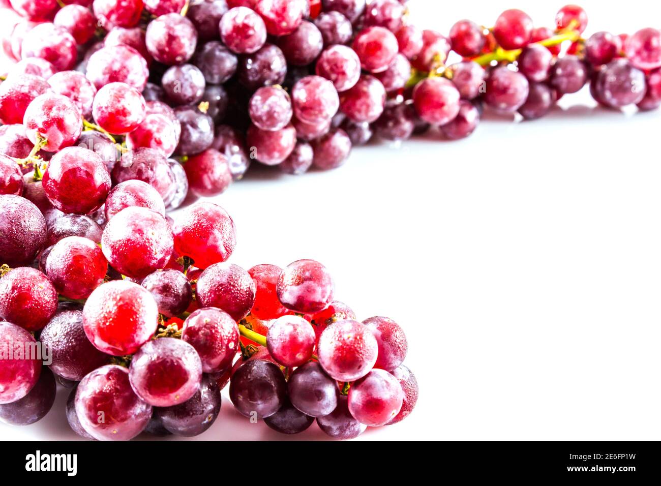 red grape on white background Stock Photo - Alamy