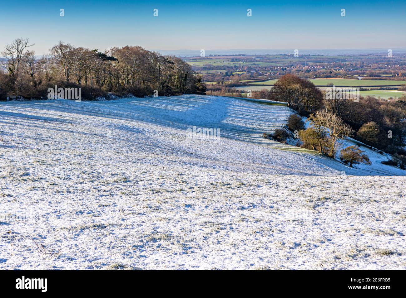 Fields with snow covering hi-res stock photography and images - Alamy