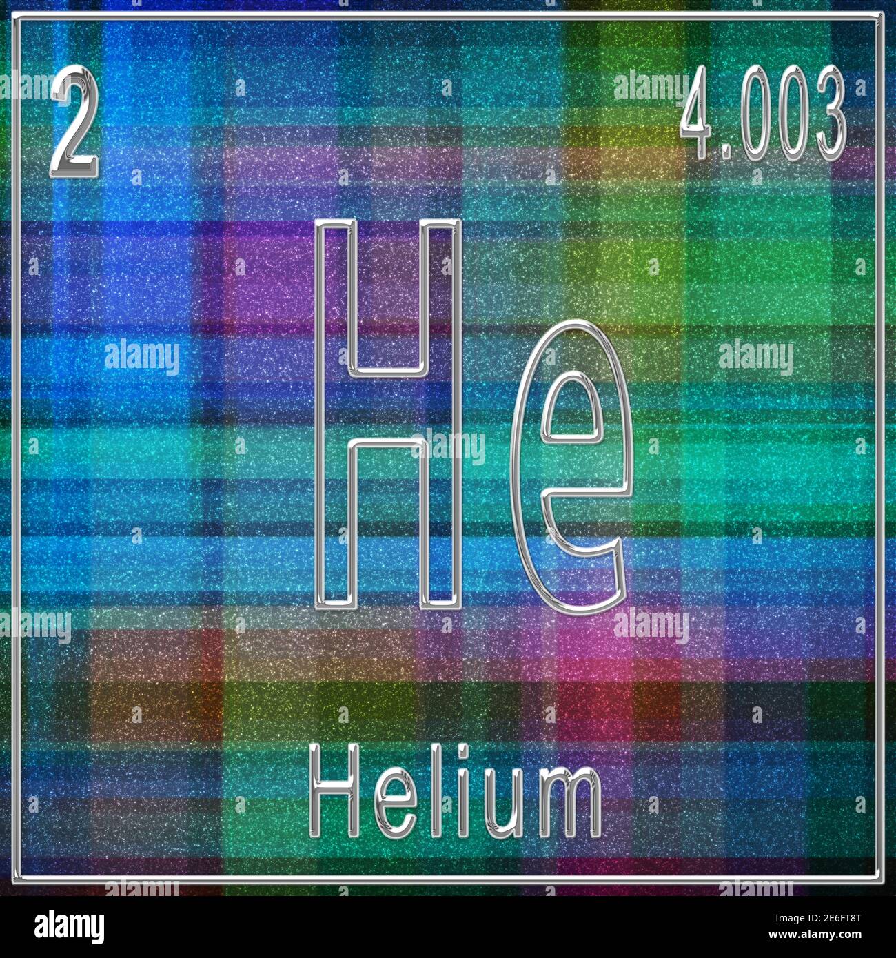 Helium chemical element, Sign with atomic number and atomic weight ...