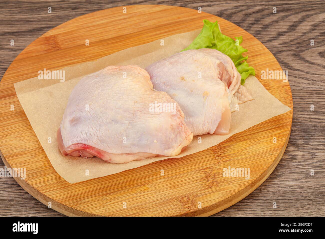 Raw chicken hip ready for cooking Stock Photo - Alamy