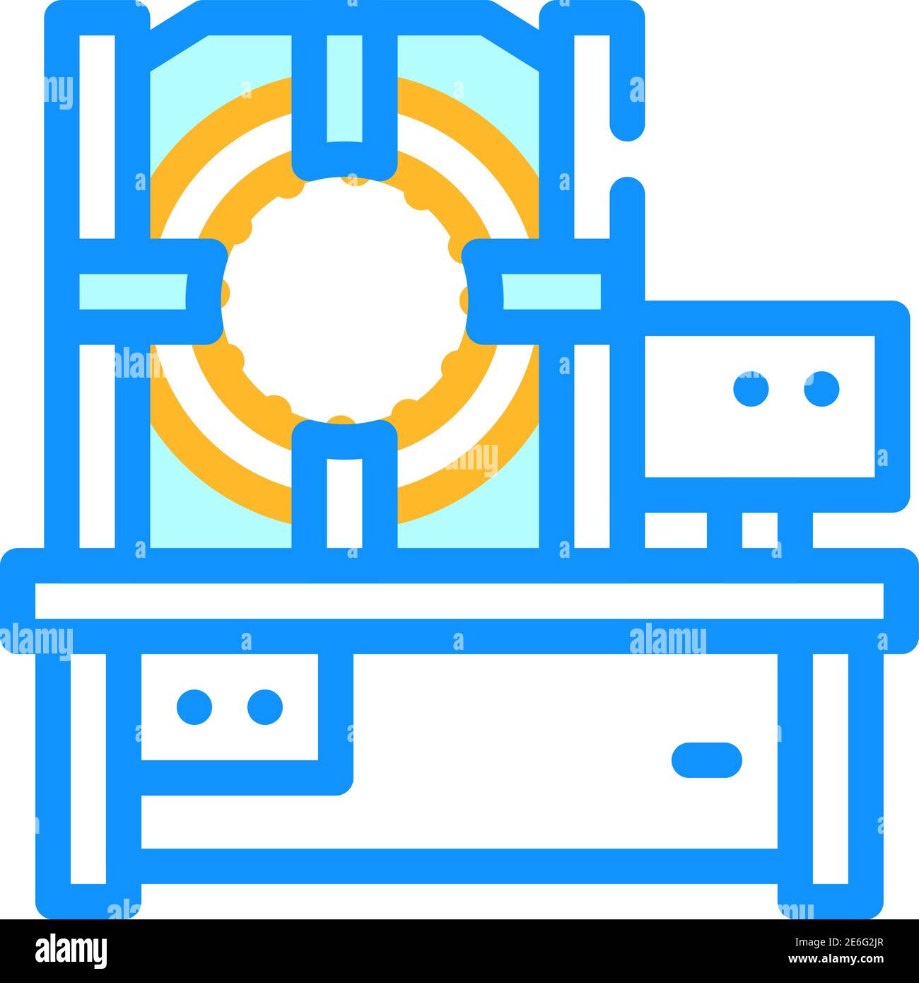 industrial crimping machine color icon vector illustration Stock Vector ...
