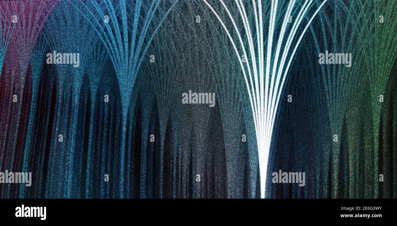 Abstract and magical forest of glitter Firefly night forest Stock Photo ...