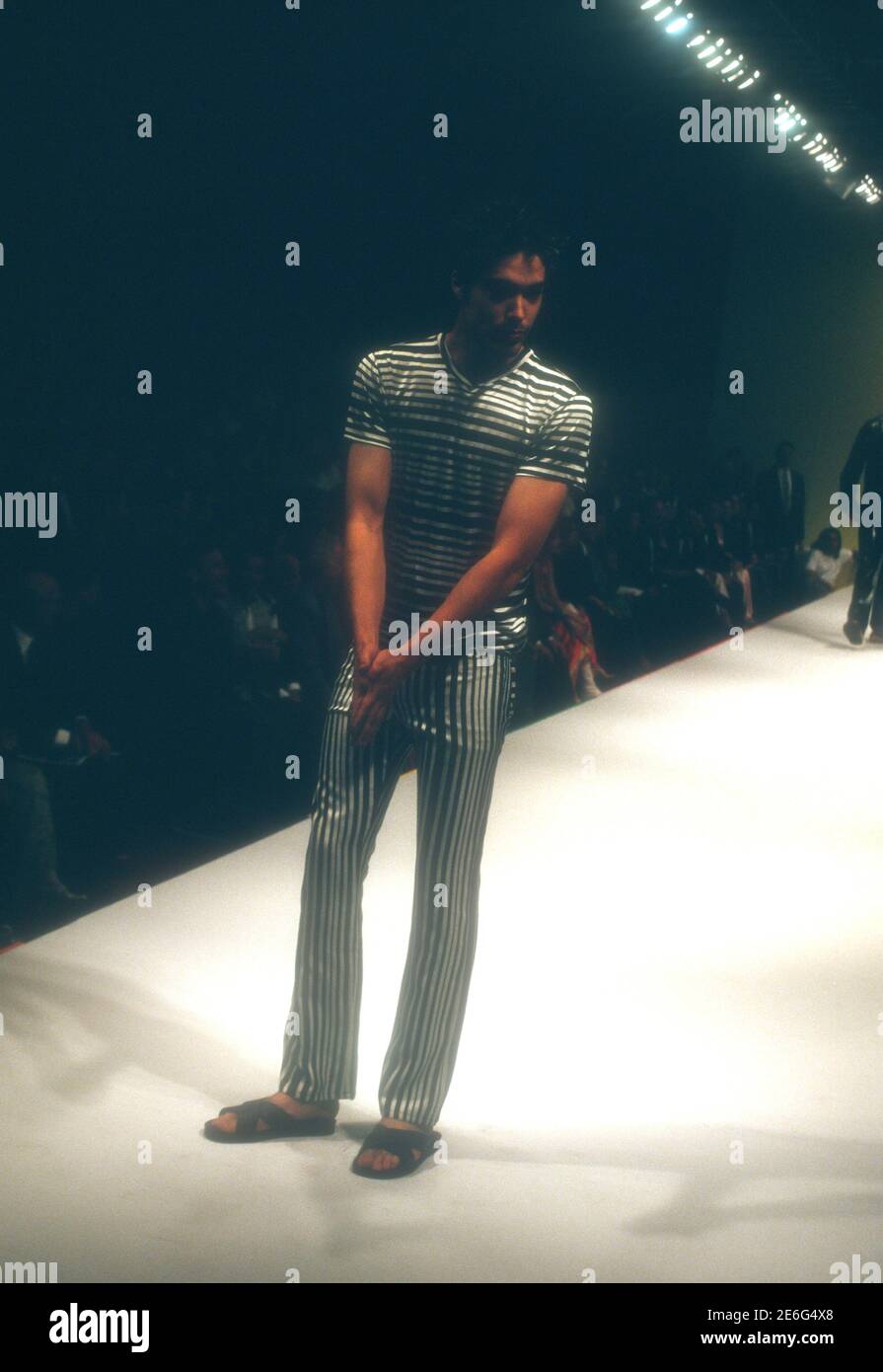 Santa Monica, California, USA 2nd May 1996 Model Mike Campbell walks ...