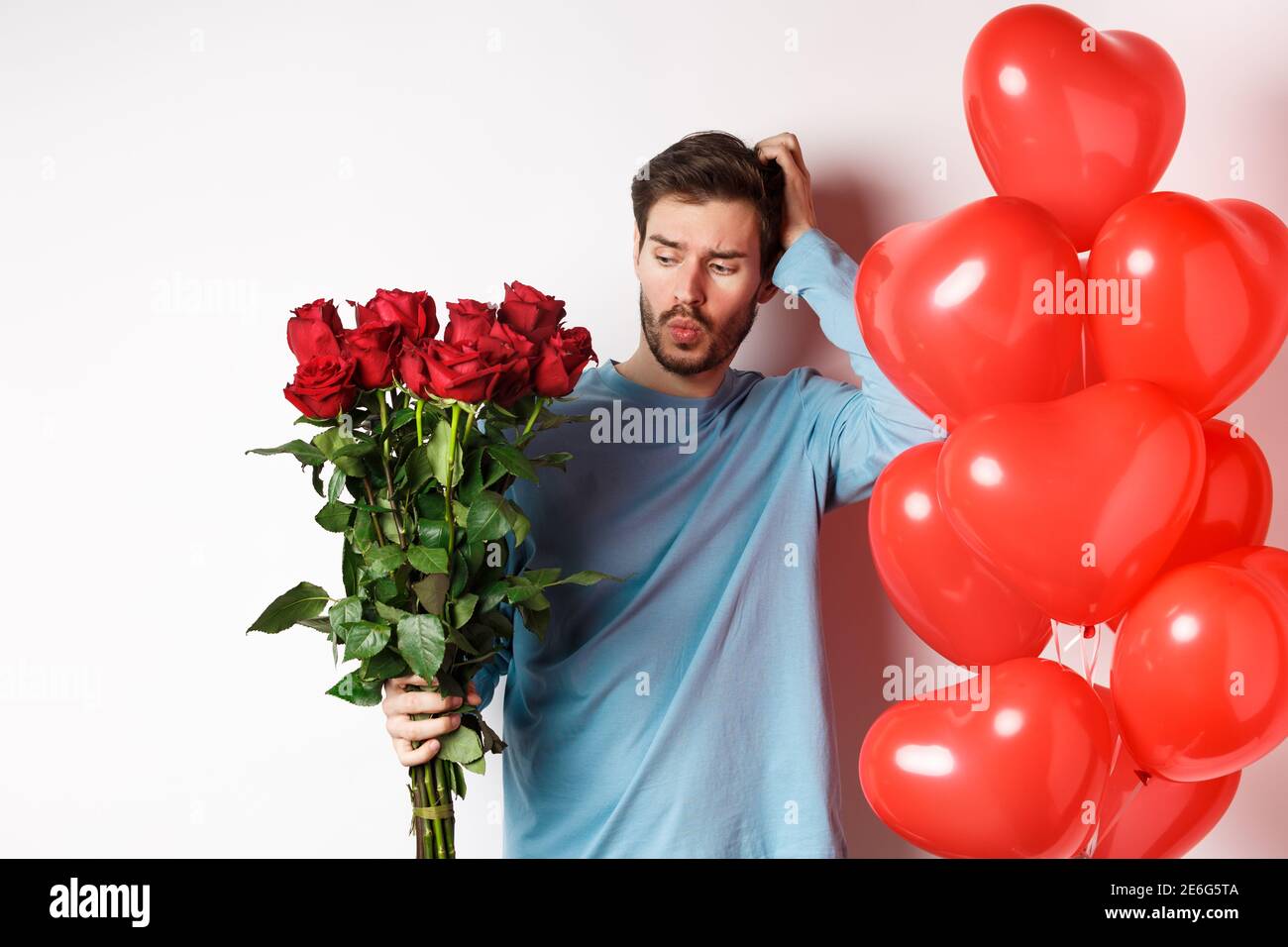 Looking confused at partner hi-res stock photography and images - Alamy