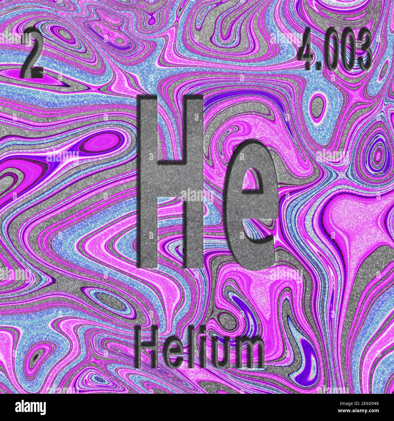 Helium chemical element, Sign with atomic number and atomic weight ...