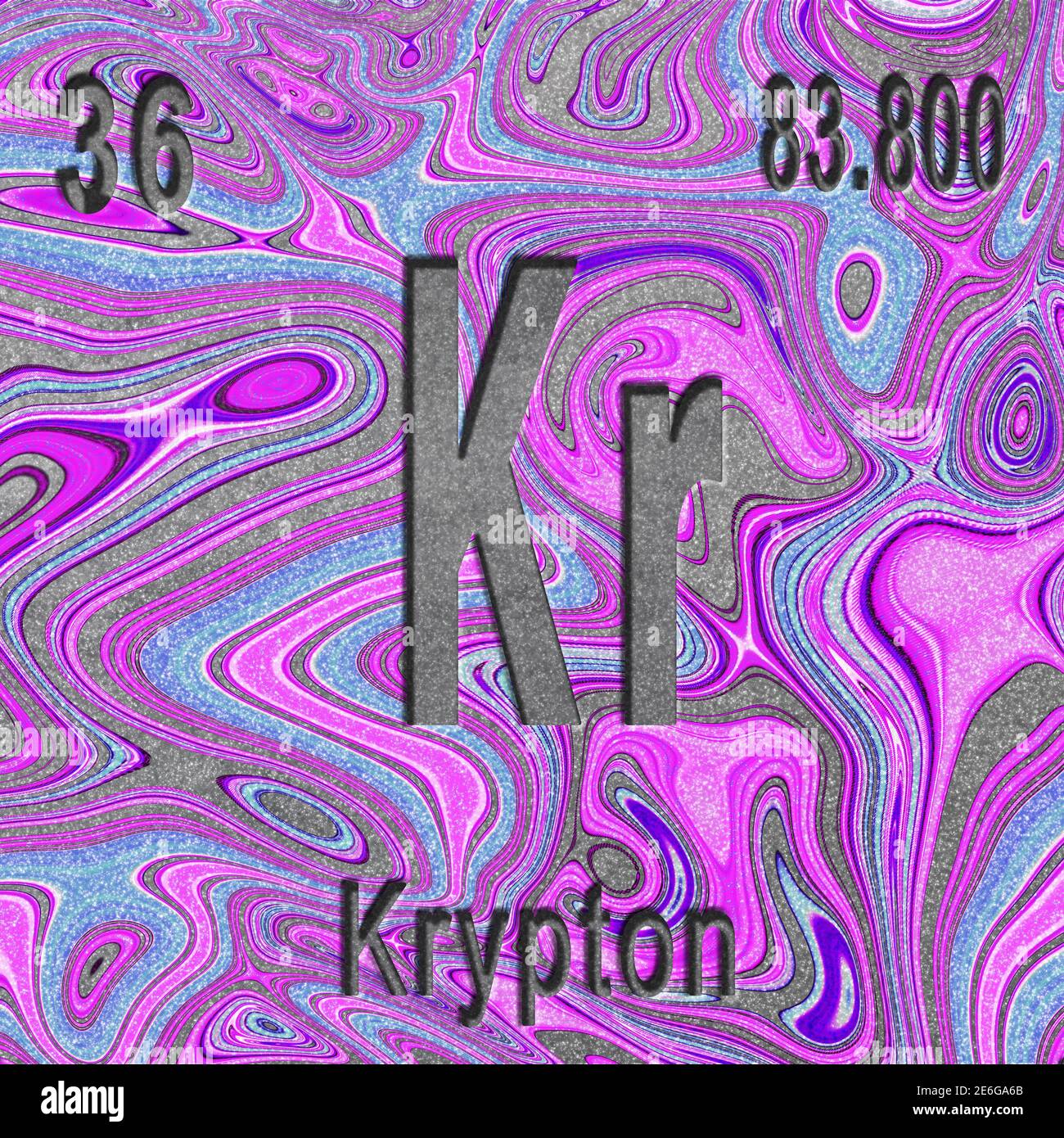 Symbol chemical element krypton hi-res stock photography and images - Alamy