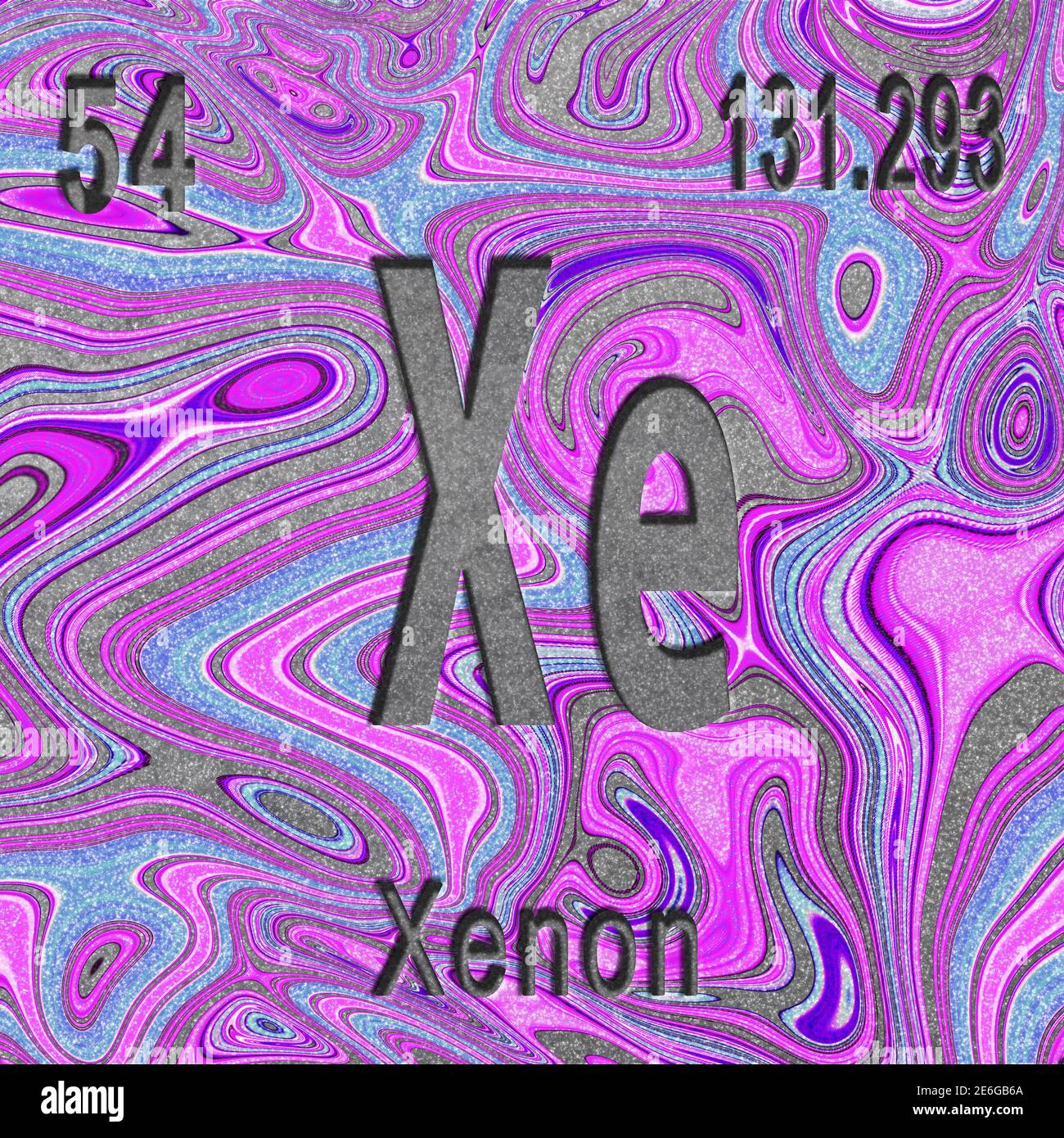 Xenon chemical element, Sign with atomic number and atomic weight ... Xenon chemical element, Sign with atomic number and atomic weight ...