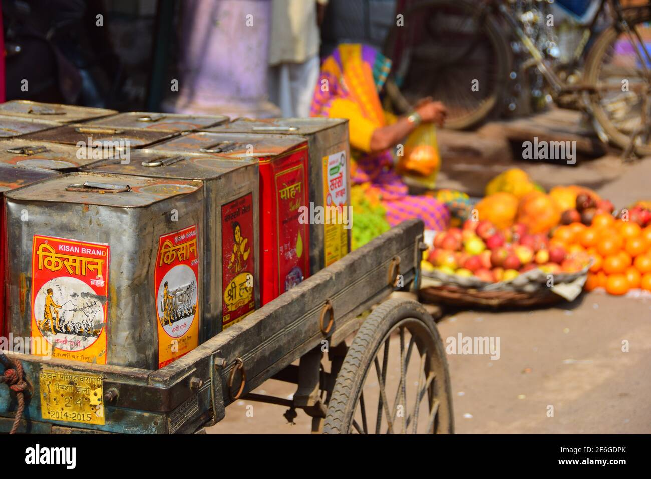 Indian oil tins hi-res stock photography and images - Alamy