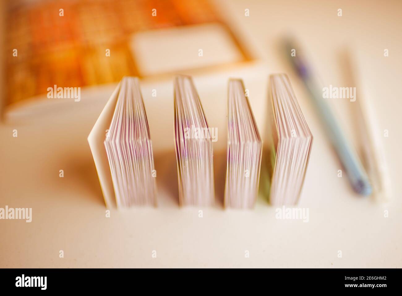 diy set small notepads on the table Stock Photo - Alamy