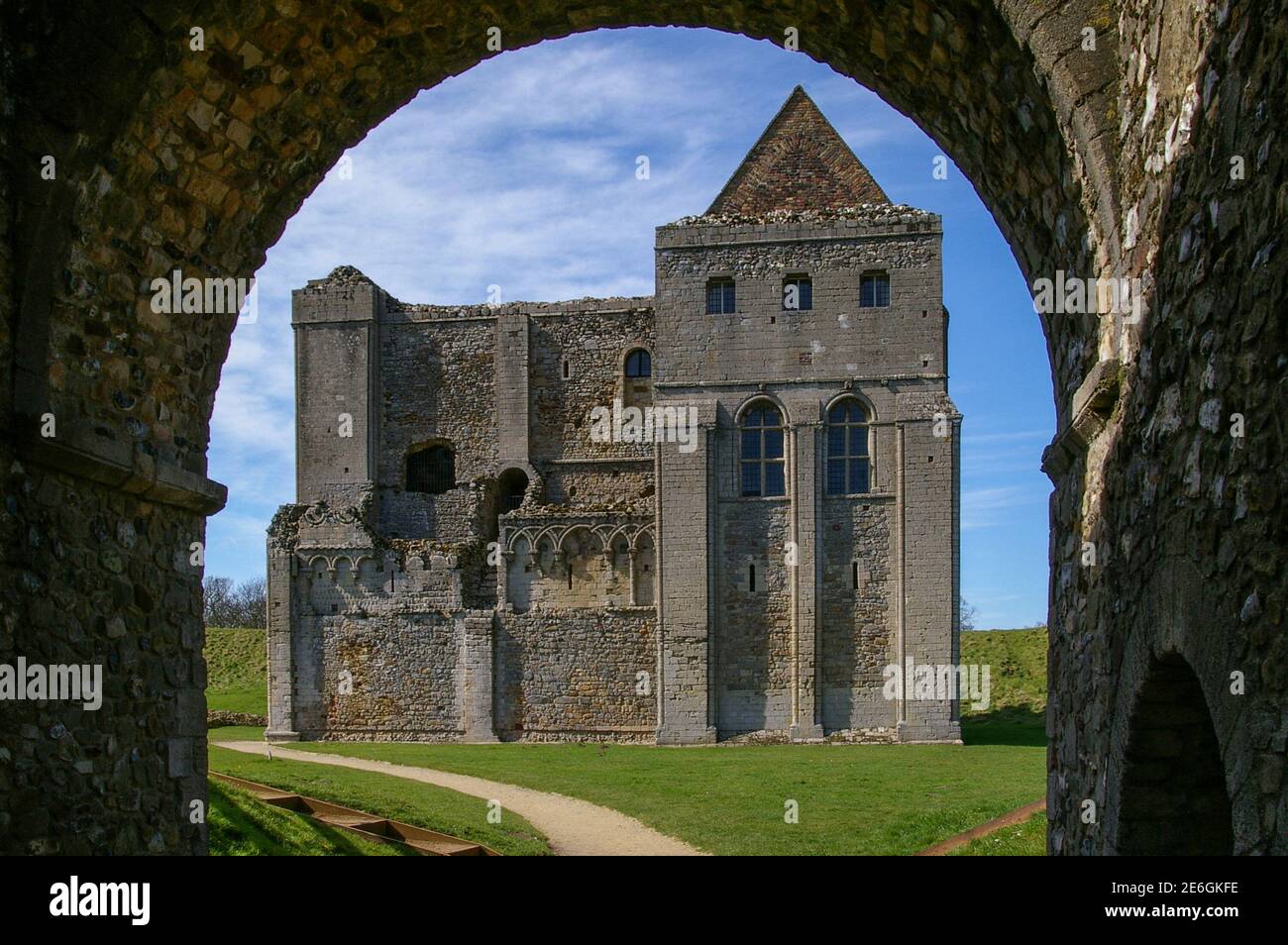 Castle Rising castle, a 12th century Norman building, Norfolk, UK ...