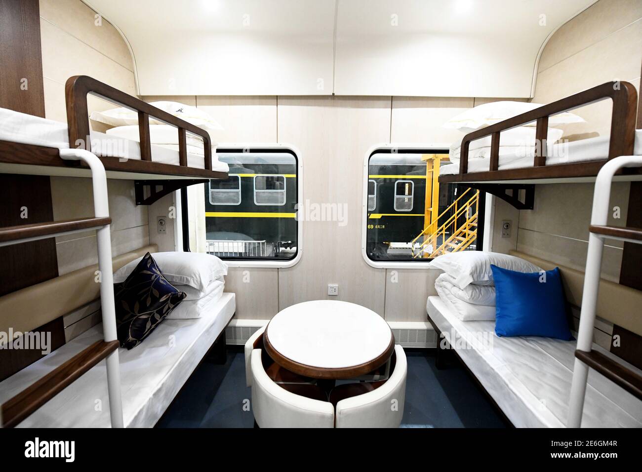 A giant panda limited express train makes its debut on the first day of ...