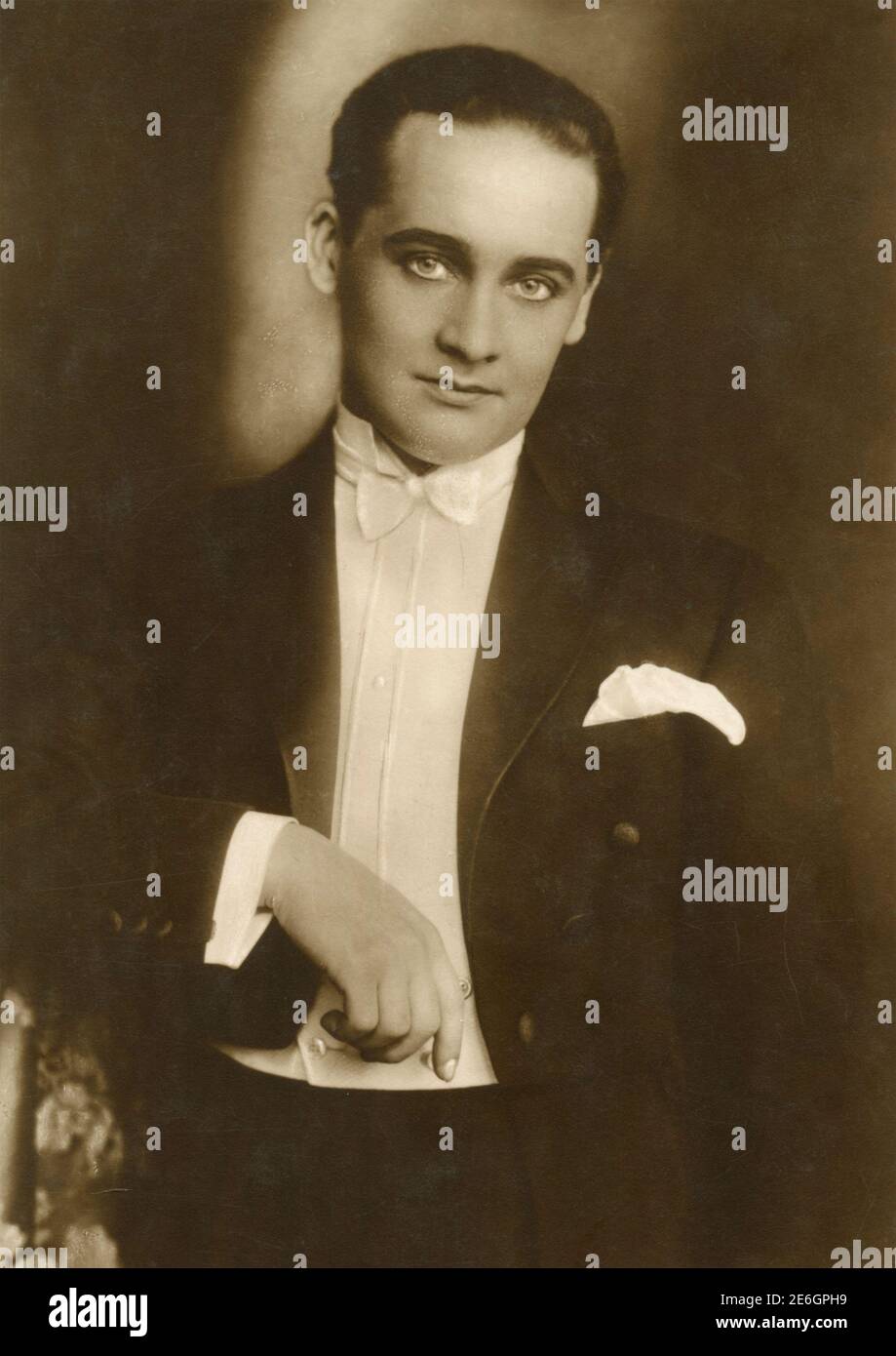 Danish singer, cabaret artist, and actor Max Hansen, 1920s Stock Photo ...