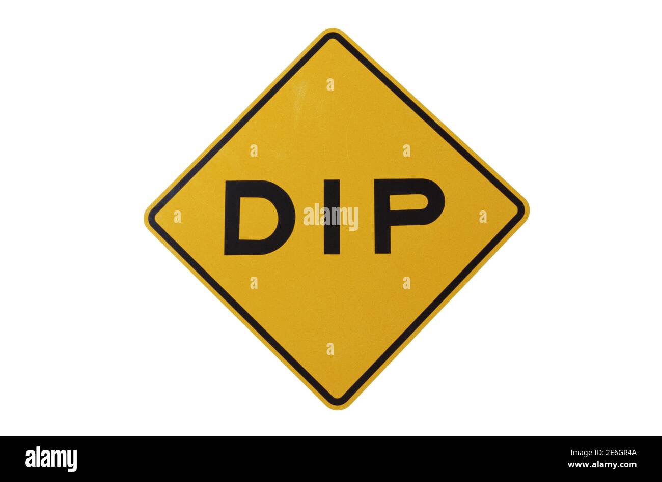 Dip street sign Stock Photo - Alamy