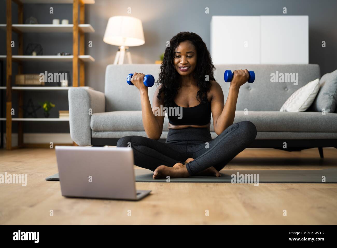 Online exercise programs hi-res stock photography and images - Alamy