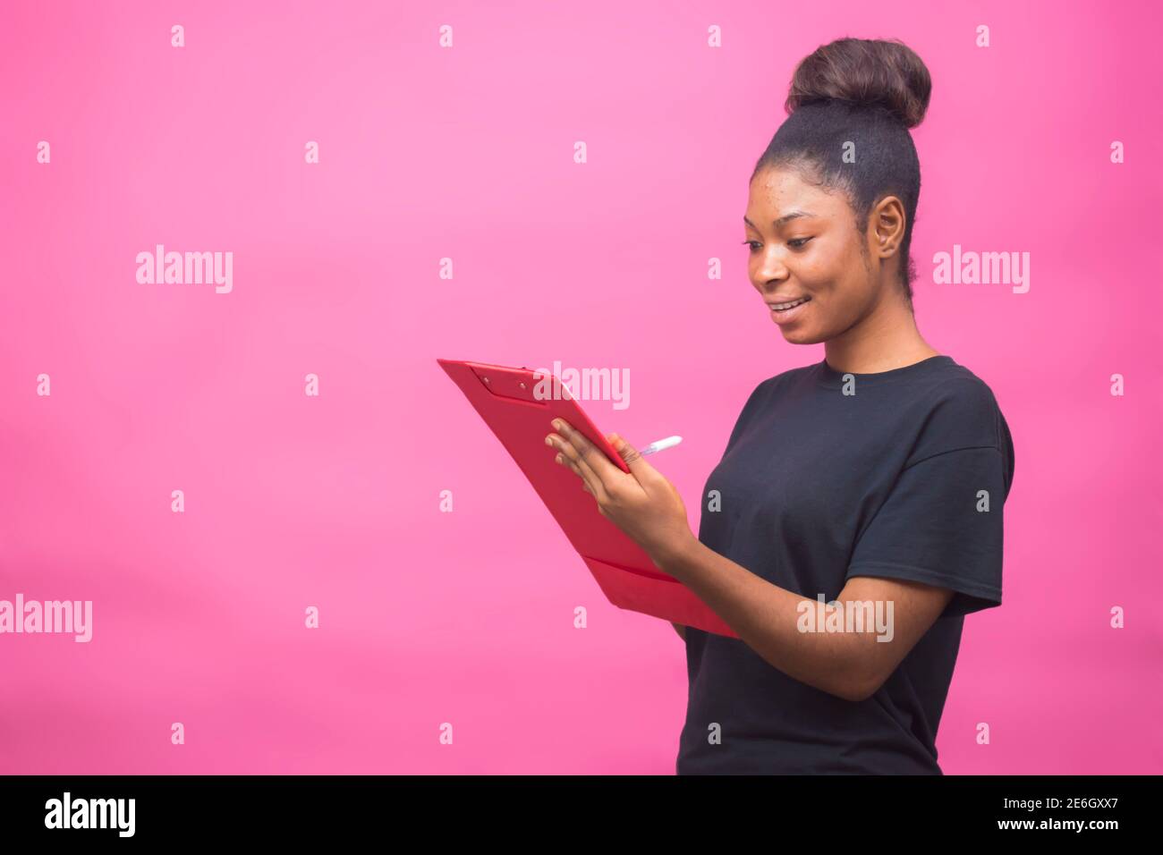 Black Woman Reading Letter High Resolution Stock Photography and Images ...