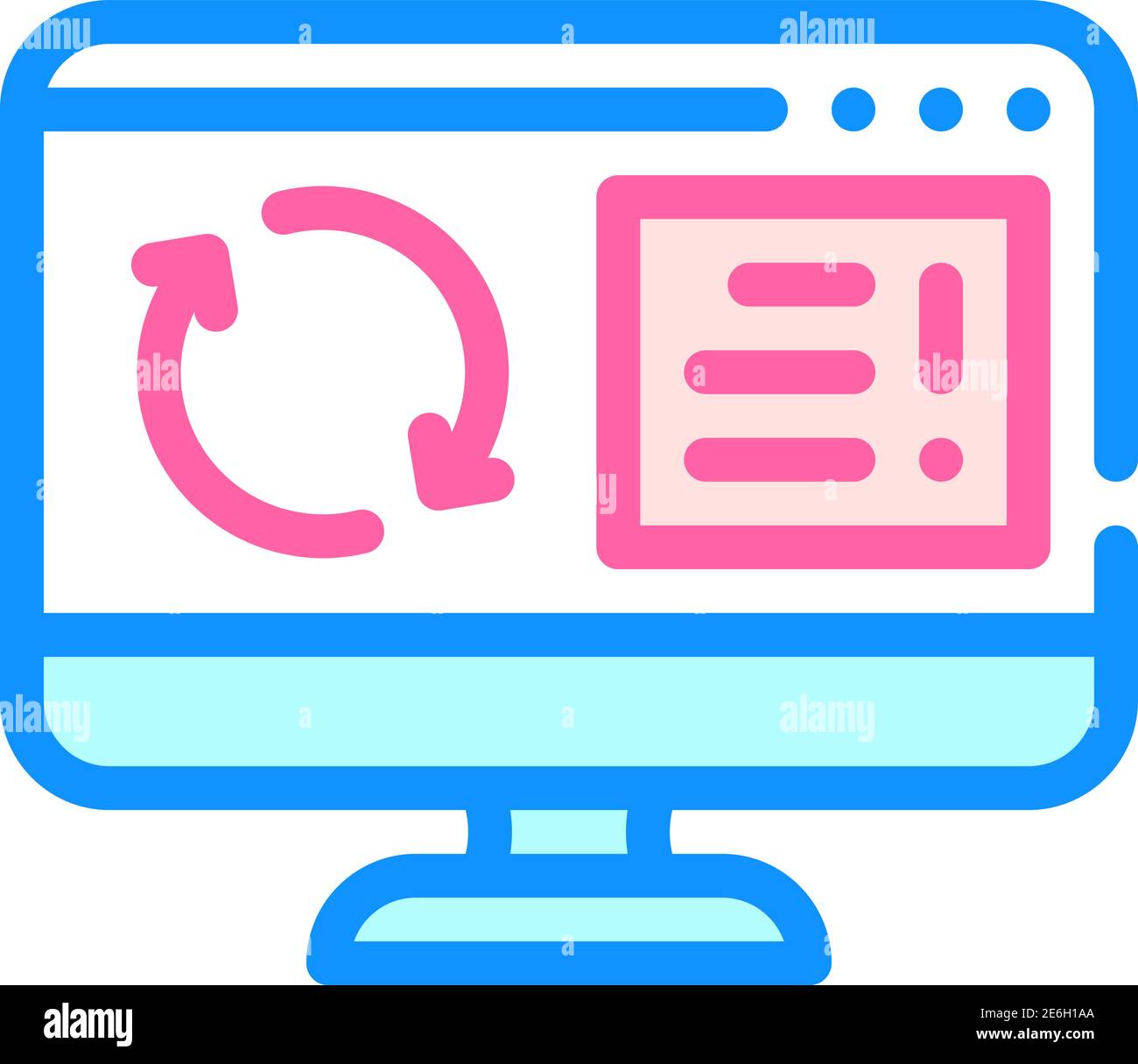 update operating system color icon vector illustration Stock Vector ...