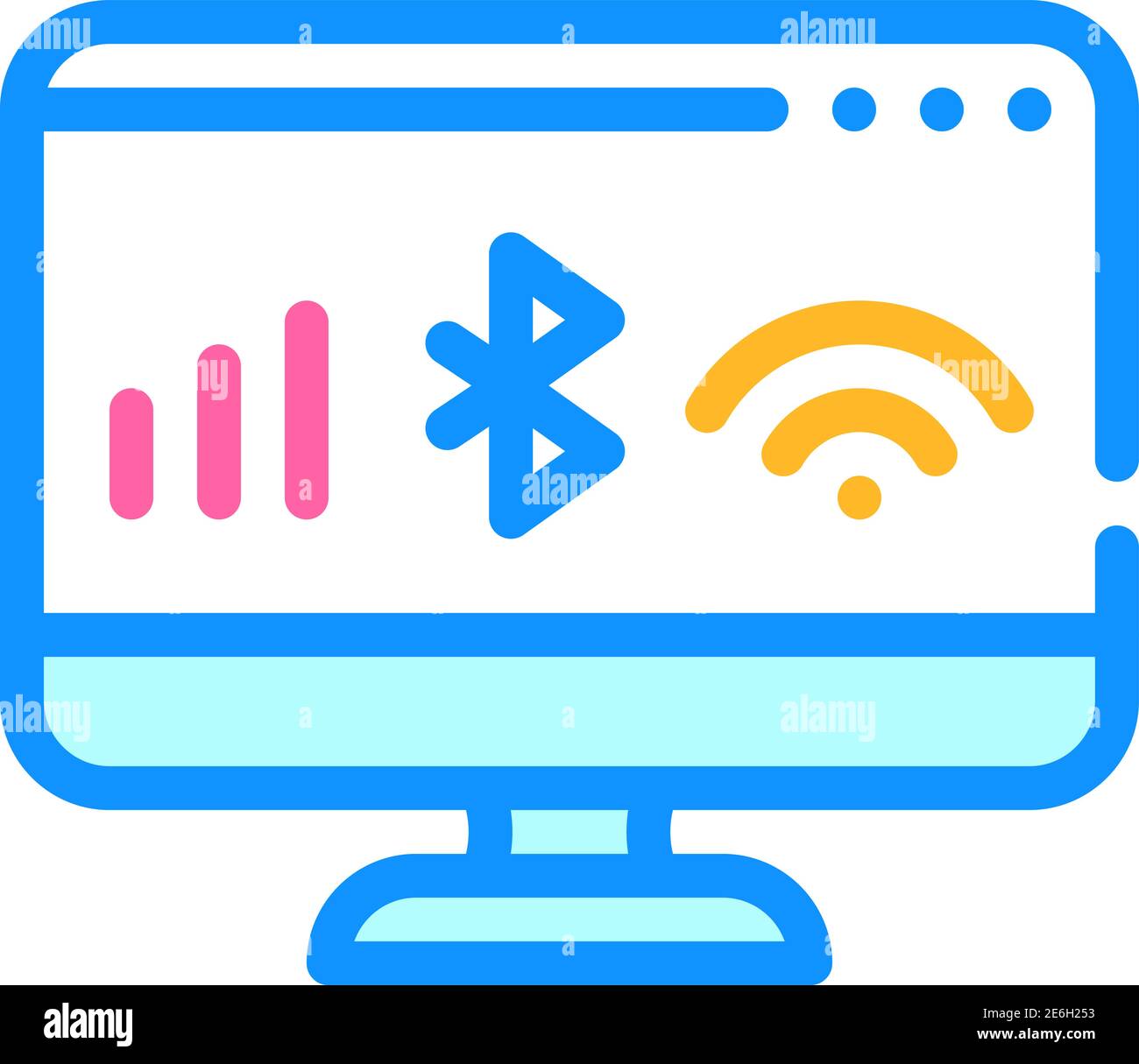 connection operating system color icon vector illustration Stock Vector ...