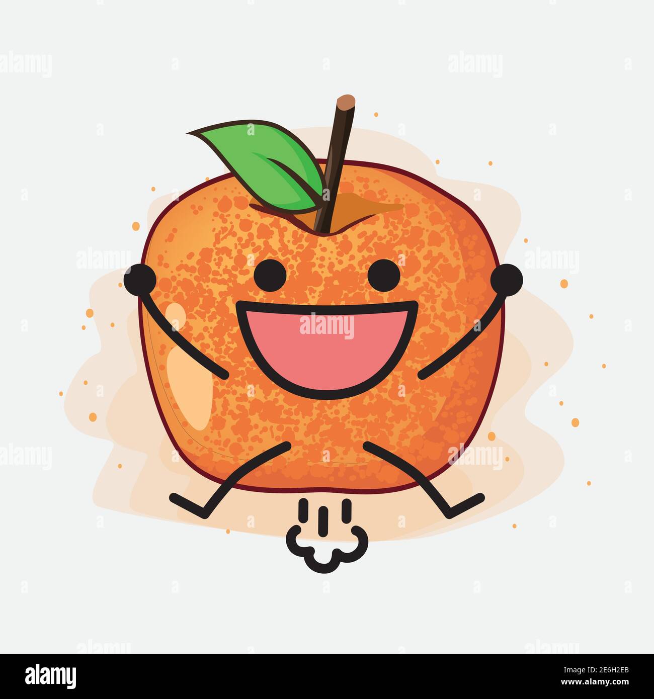 An illustration of Pluot Fruit Vector Character Stock Vector Image ...