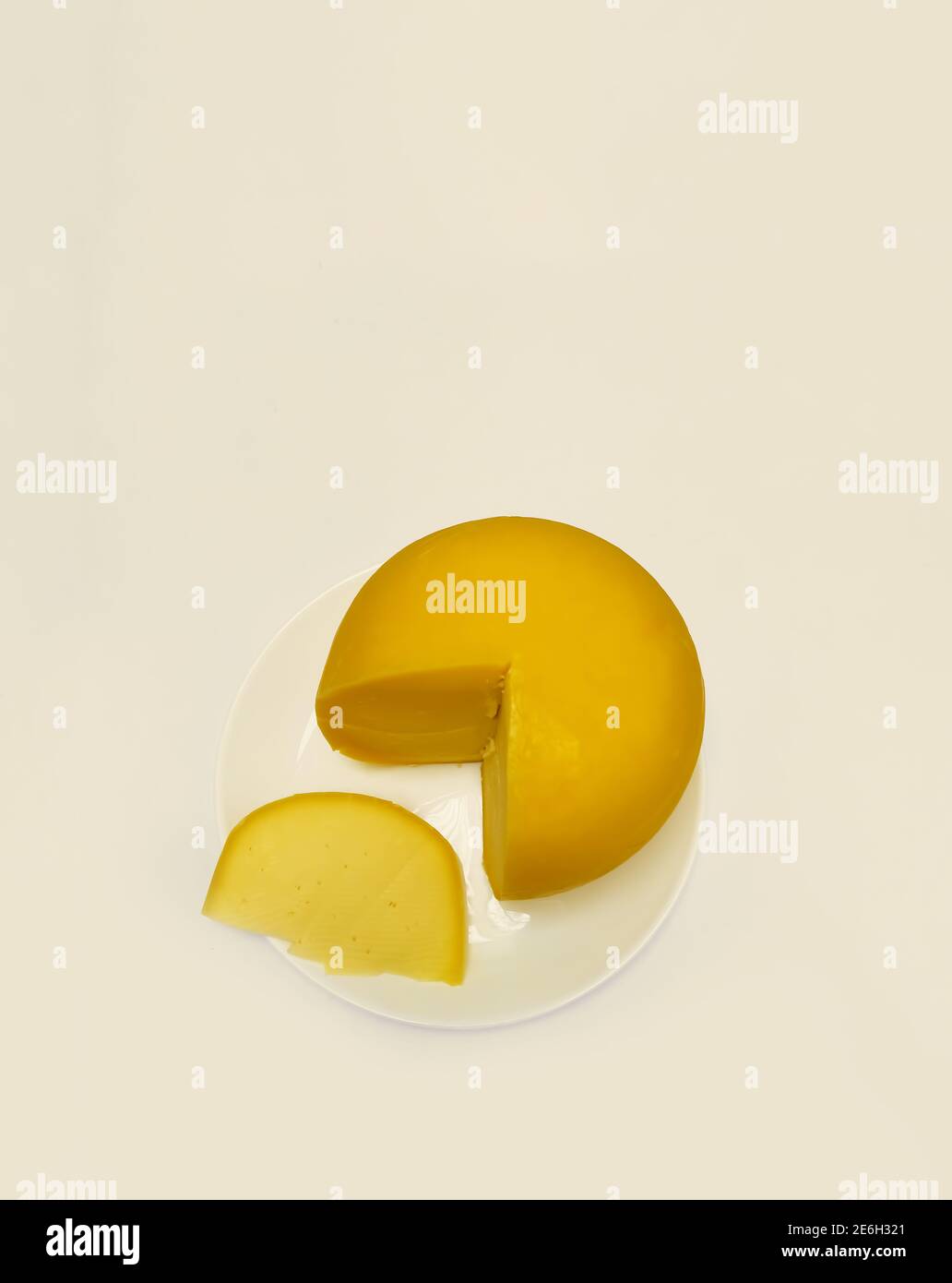 unsalted artisanal cheese form made with natural cow milk without ...