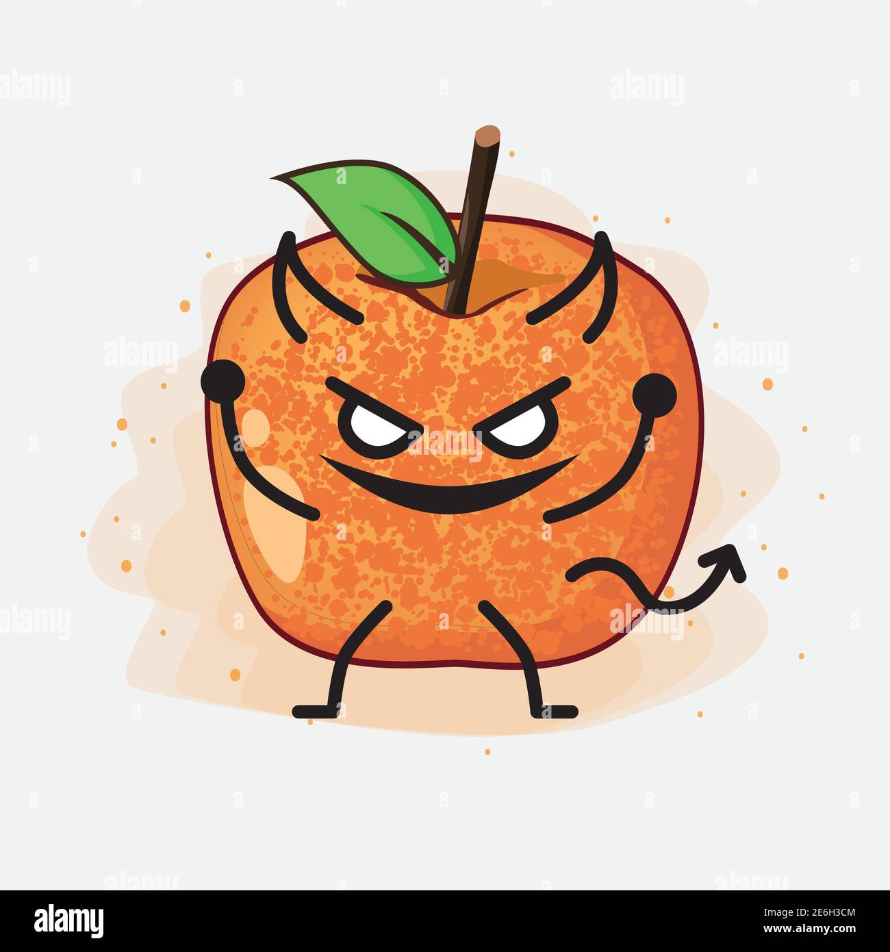 An illustration of Pluot Fruit Vector Character Stock Vector Image ...