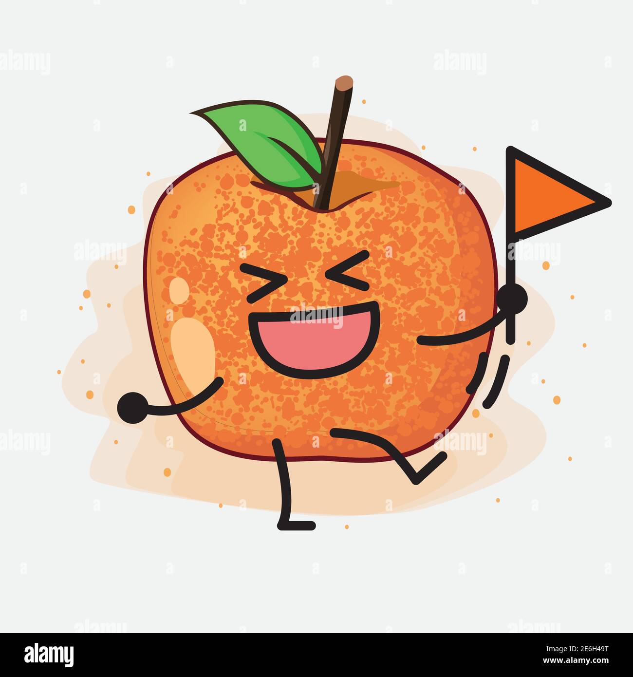 An illustration of Pluot Fruit Vector Character Stock Vector Image ...
