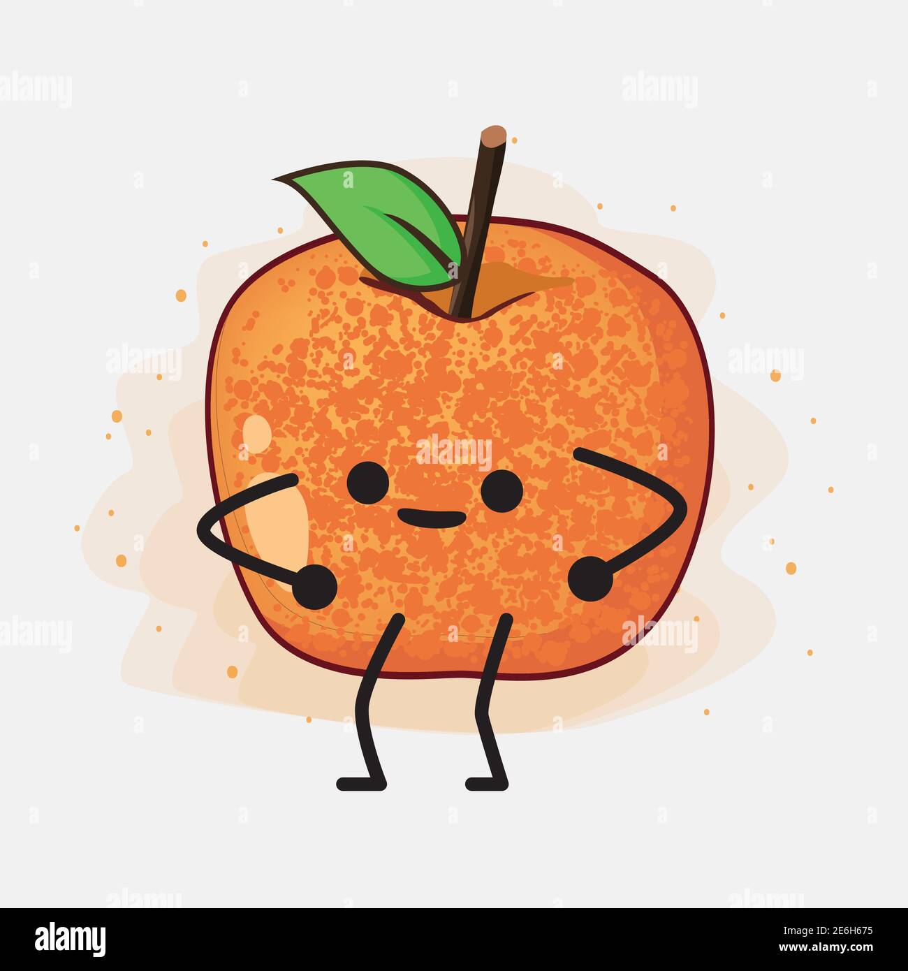 An illustration of Pluot Fruit Vector Character Stock Vector Image ...