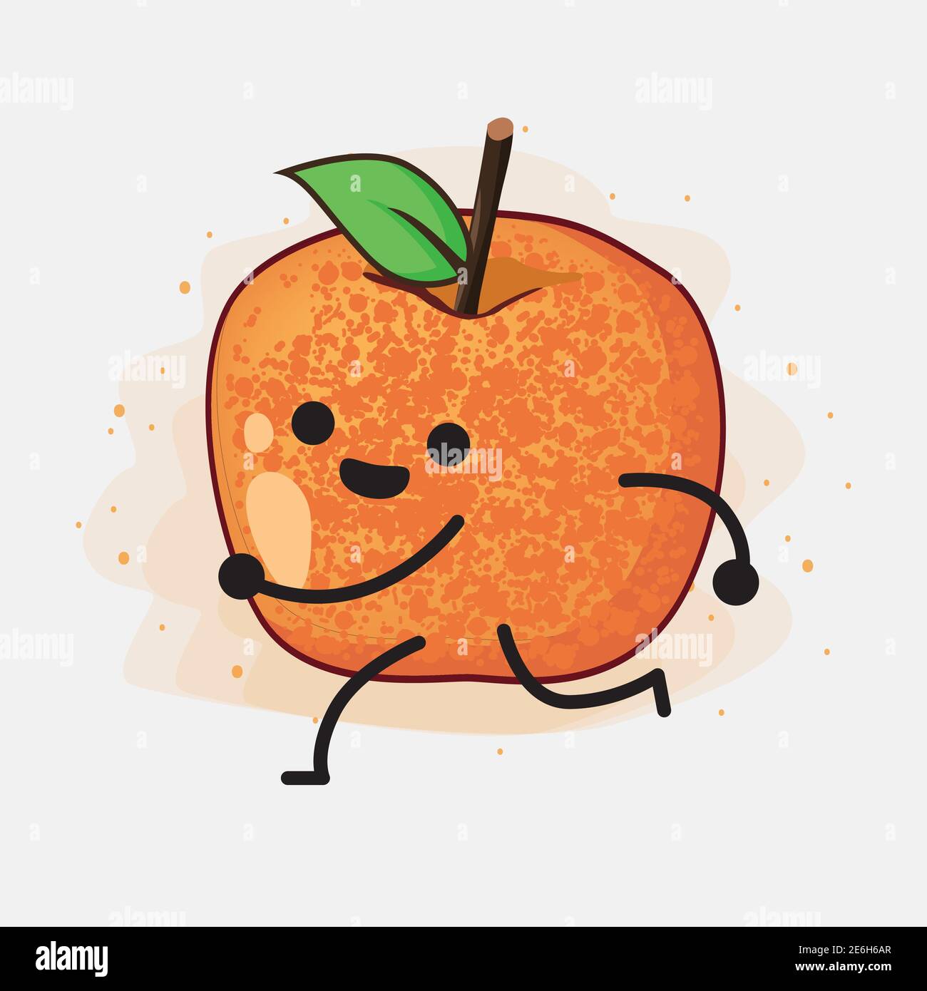 An illustration of Pluot Fruit Vector Character Stock Vector Image ...