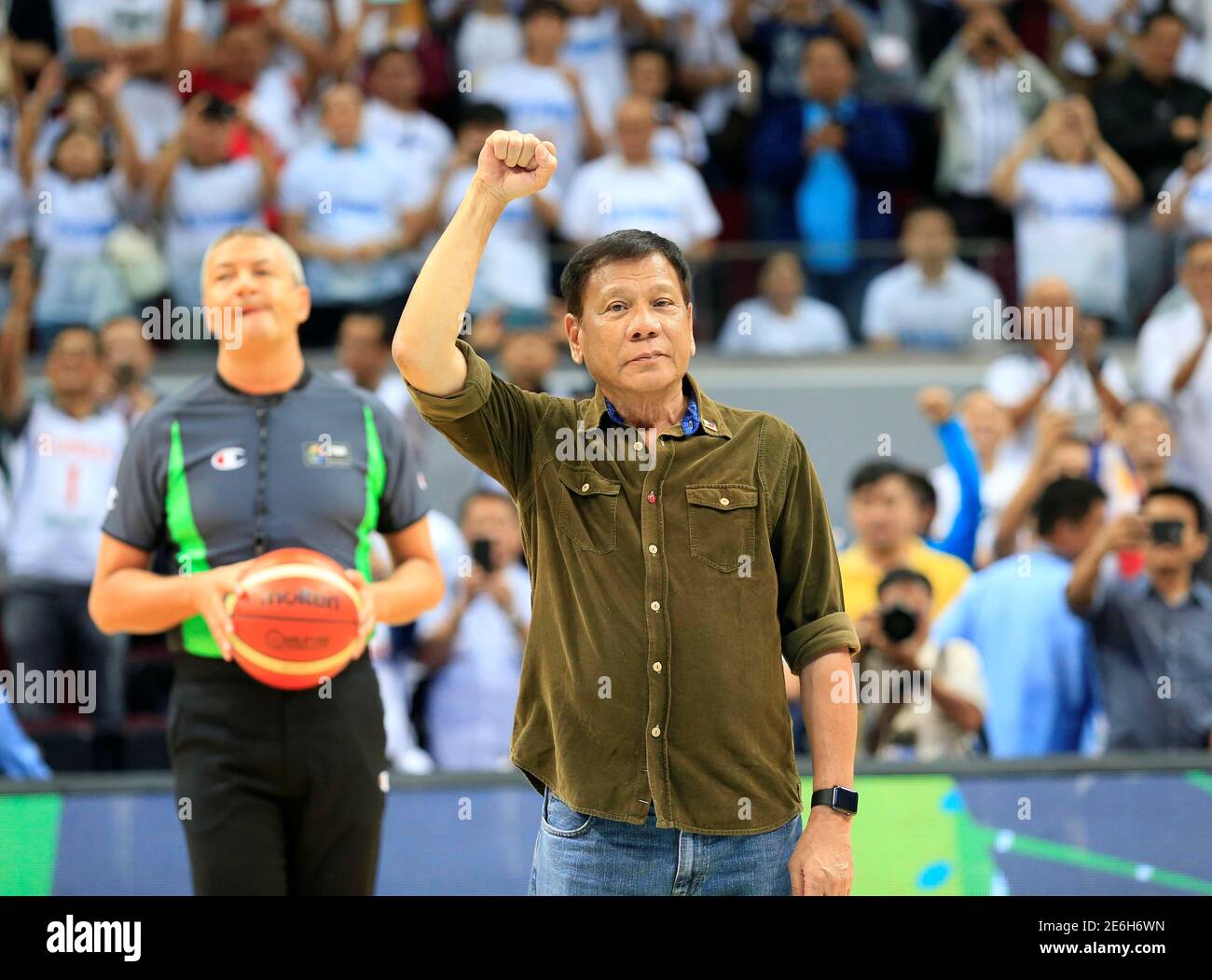 Politician raised fist hi-res stock photography and images - Alamy