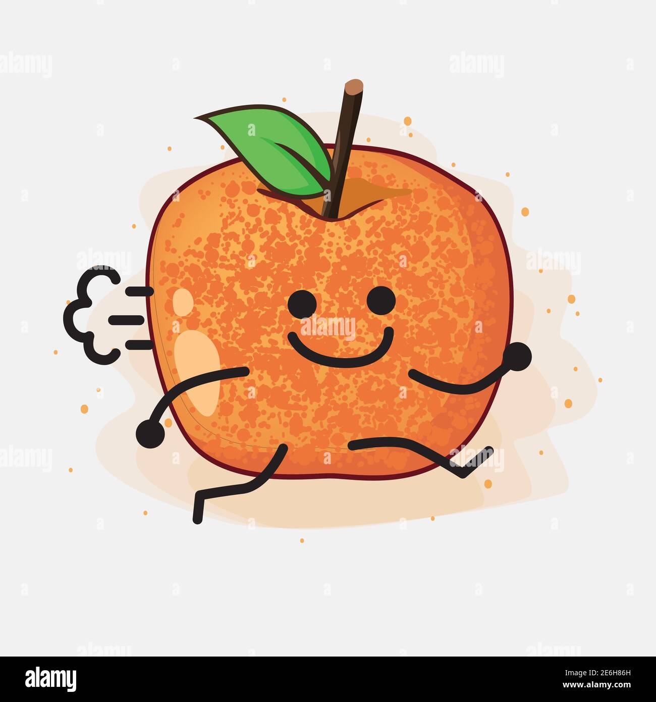 An illustration of Pluot Fruit Vector Character Stock Vector Image ...