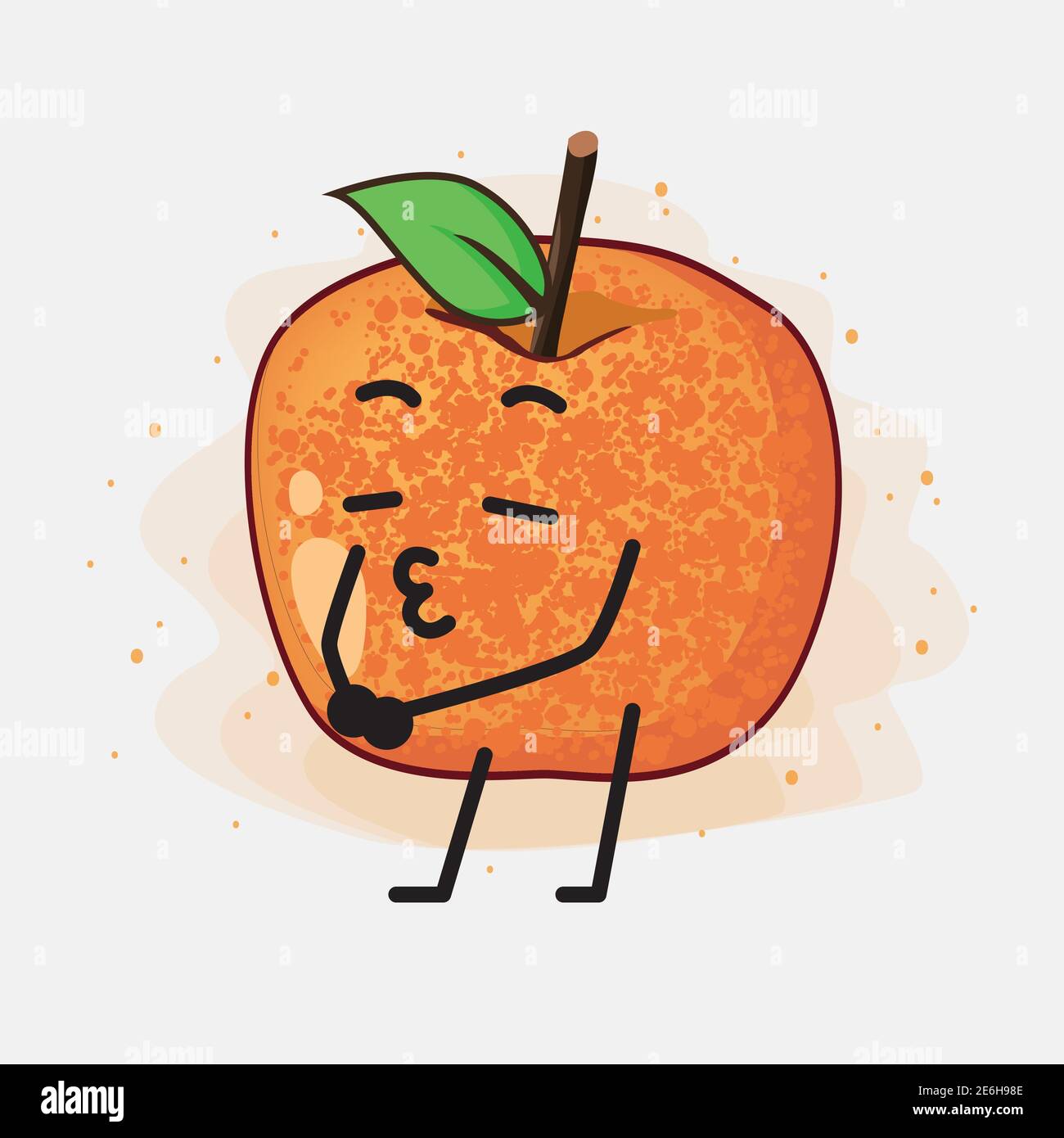 An illustration of Pluot Fruit Vector Character Stock Vector Image ...