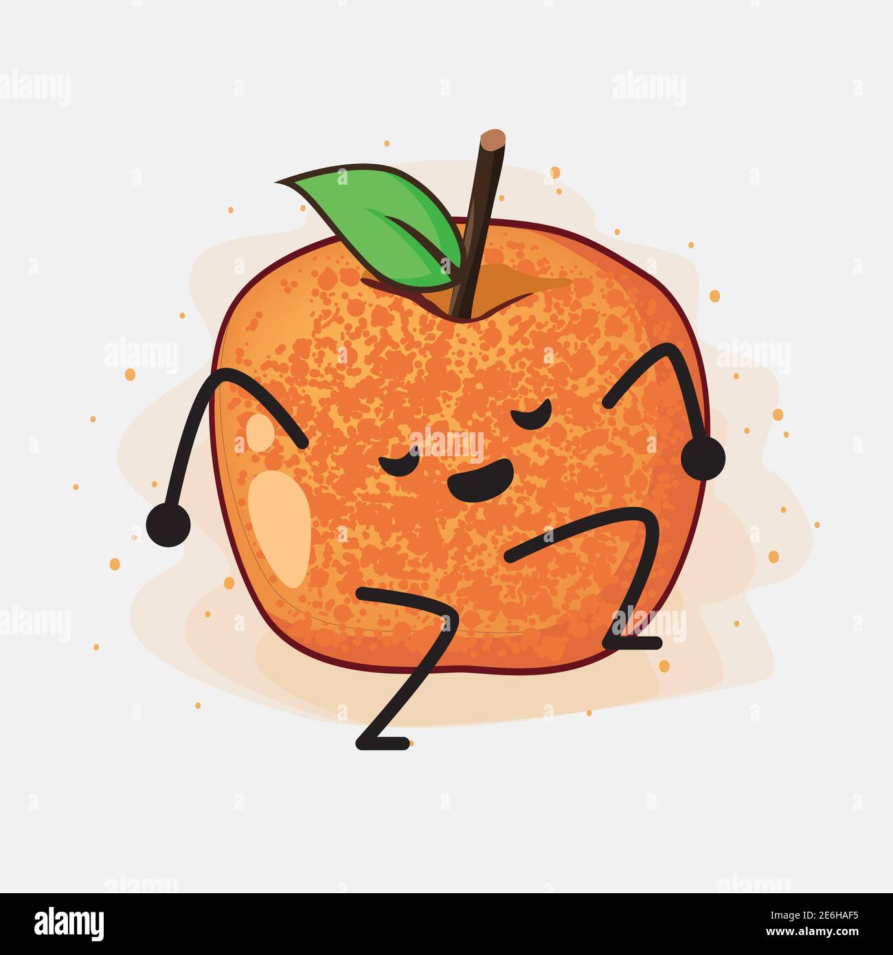 An illustration of Pluot Fruit Vector Character Stock Vector Image ...