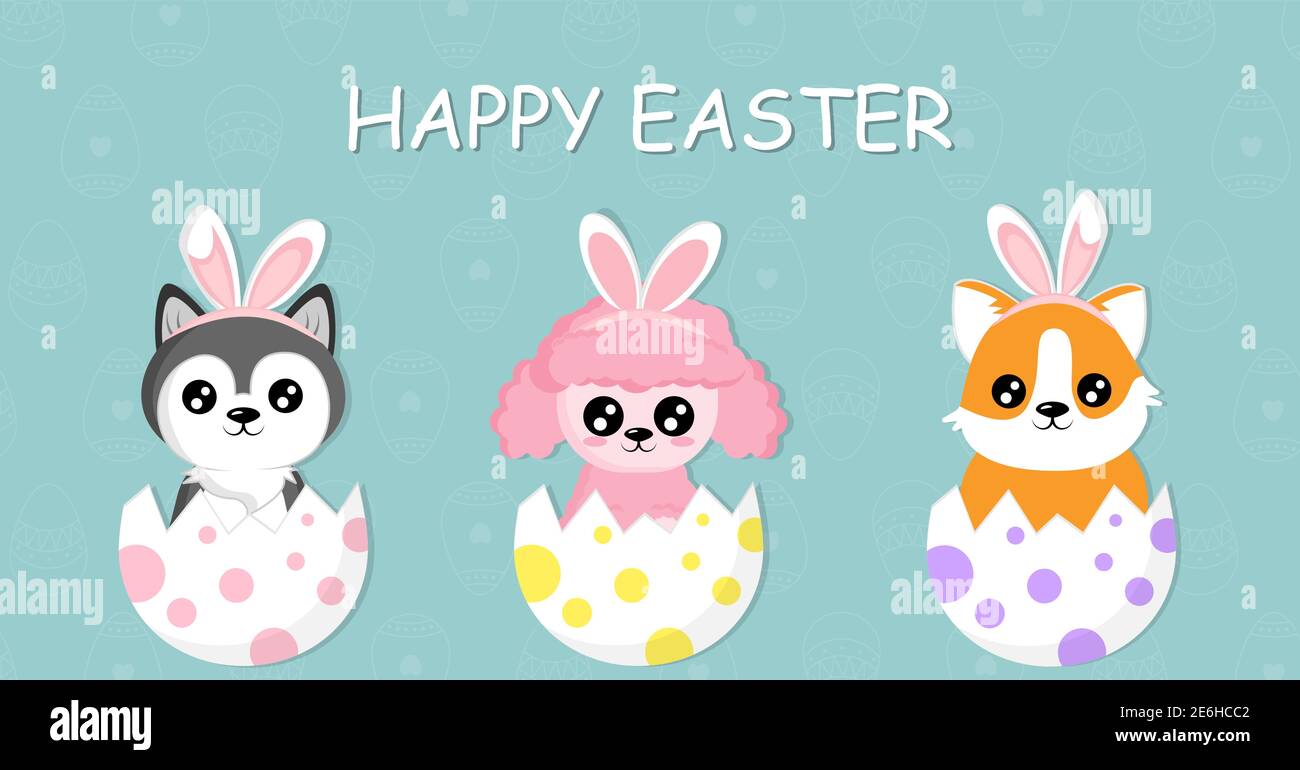 Easter dogs Stock Vector Images - Alamy