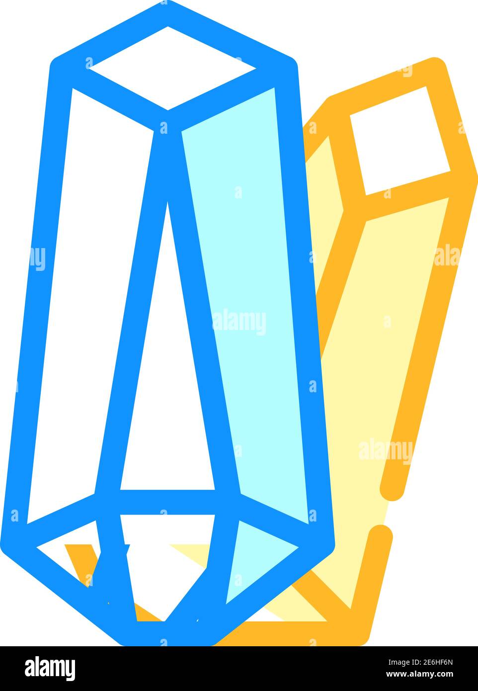 crystals magical stones color icon vector illustration Stock Vector ...