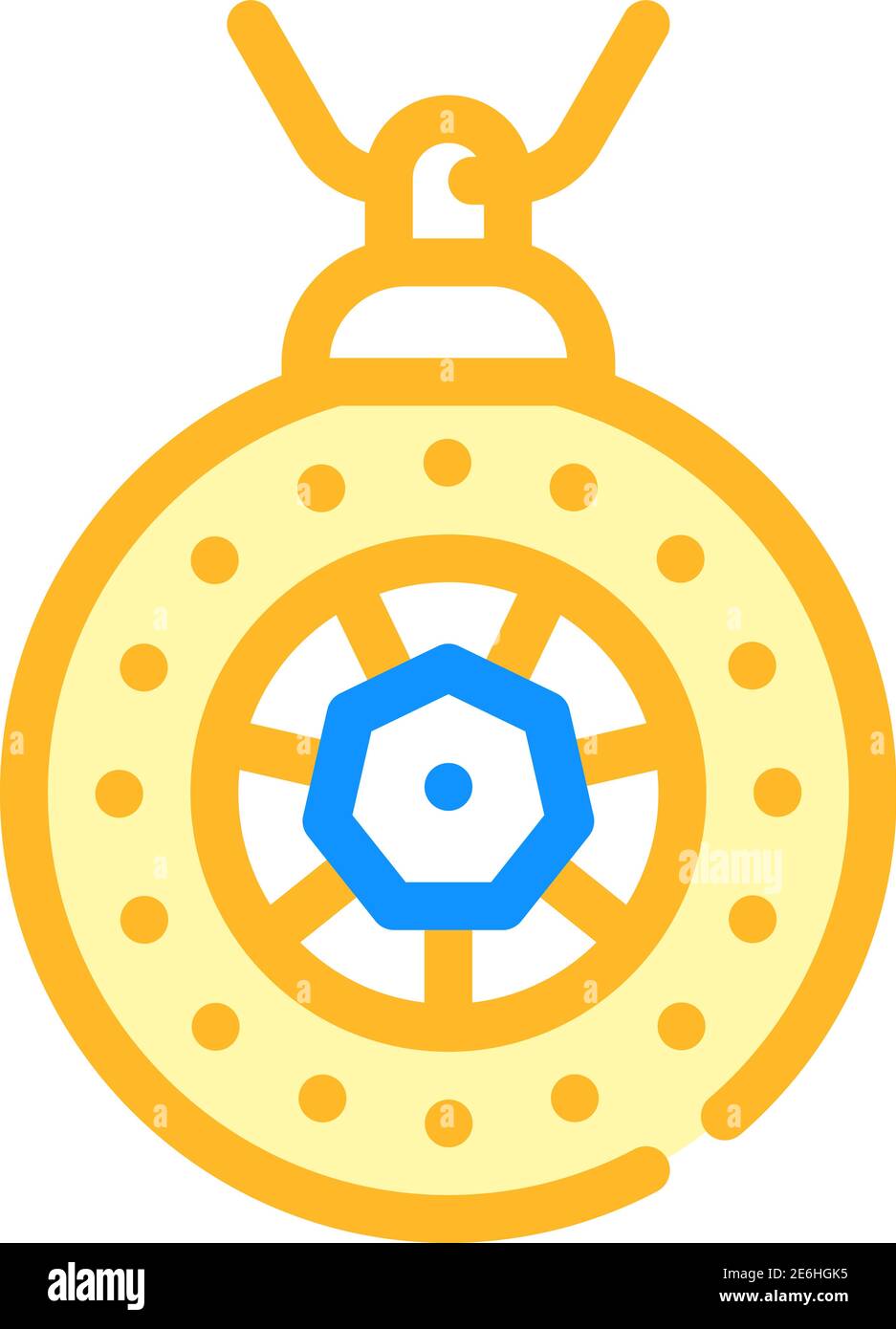 amulet accessory color icon vector illustration flat Stock Vector Image ...