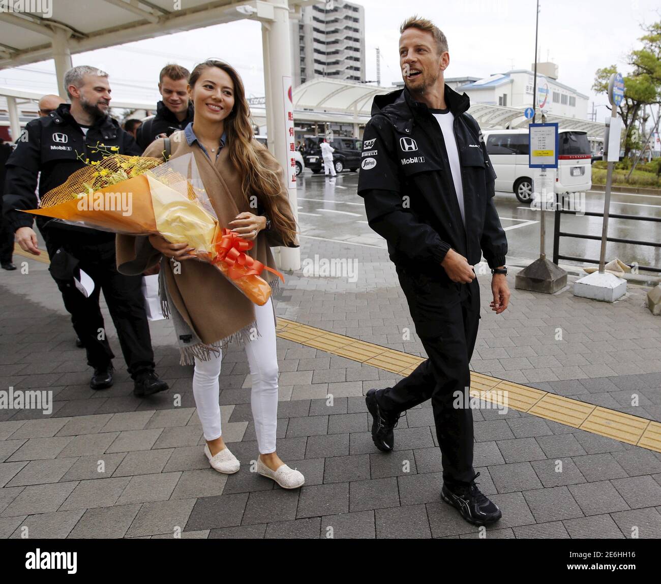 Mclaren his wife jessica button hi-res stock photography and images - Alamy
