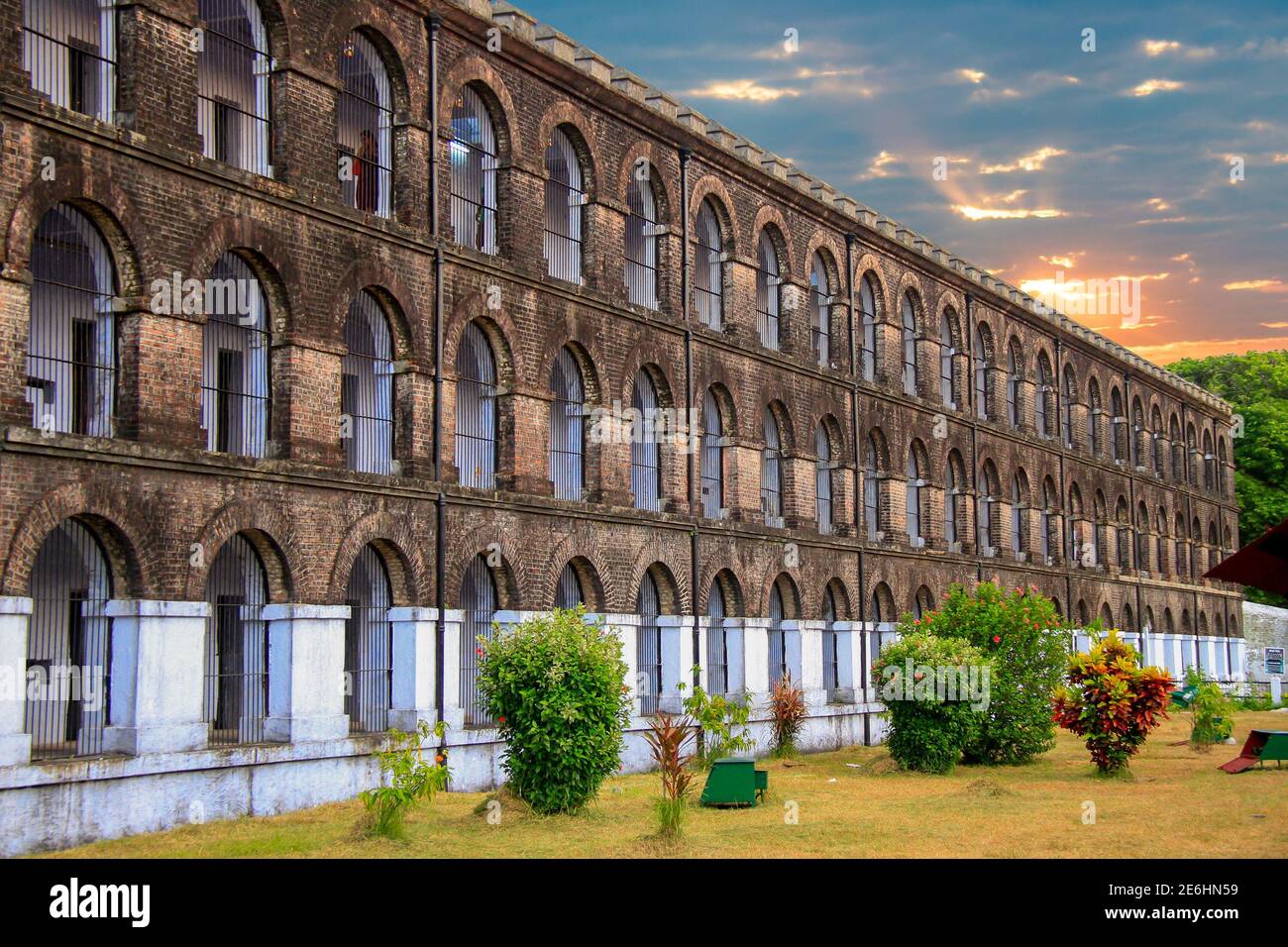 Historic Cellular Jail, also known as Kala Pani Jail, on South Andaman ...
