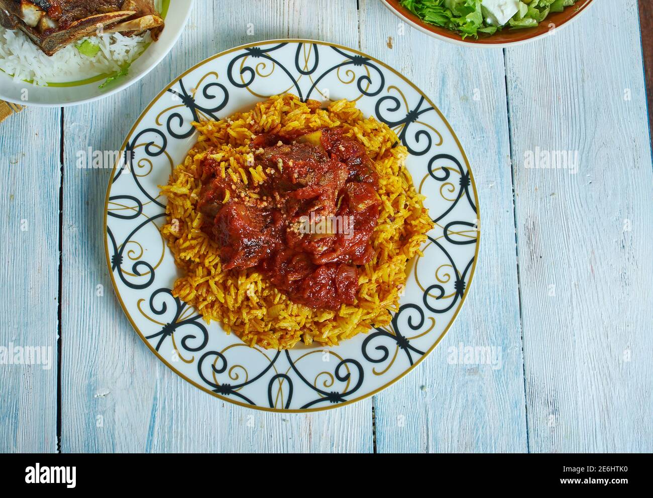 Machboos laham - national dish of Kuwait, machboos laham combines ...