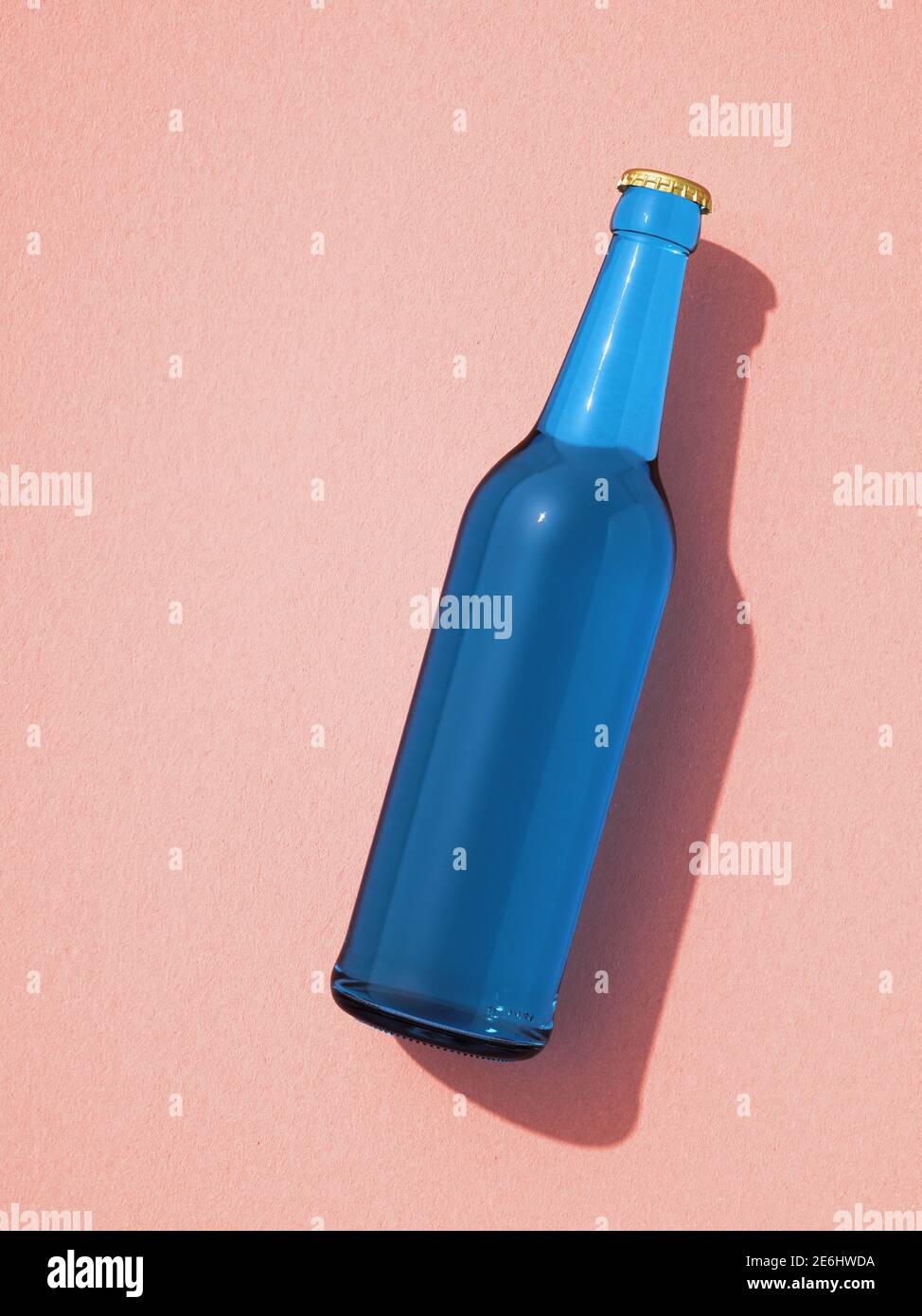 Light Blue Beer Bottle