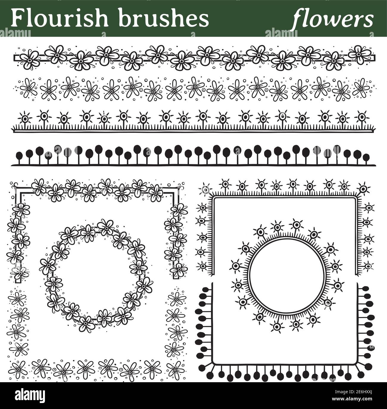 Seamless brushes for frames hi-res stock photography and images - Alamy