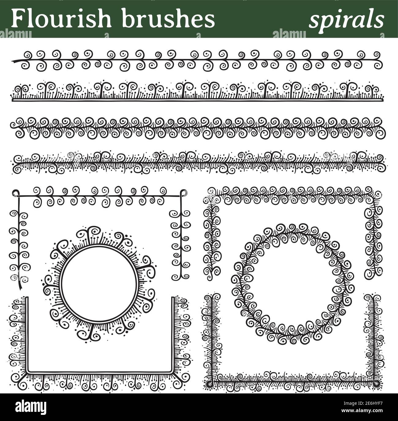 Seamless brushes for frames hi-res stock photography and images - Alamy