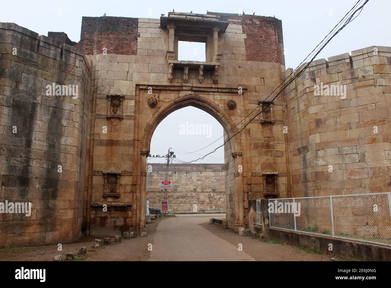 inside view of main entrance gate. Champaner-Pavagadh Archaeological ...