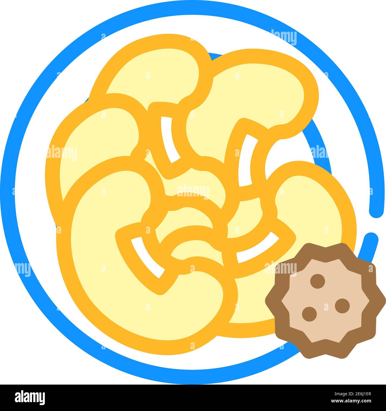 food allergy color icon vector illustration flat Stock Vector Image ...