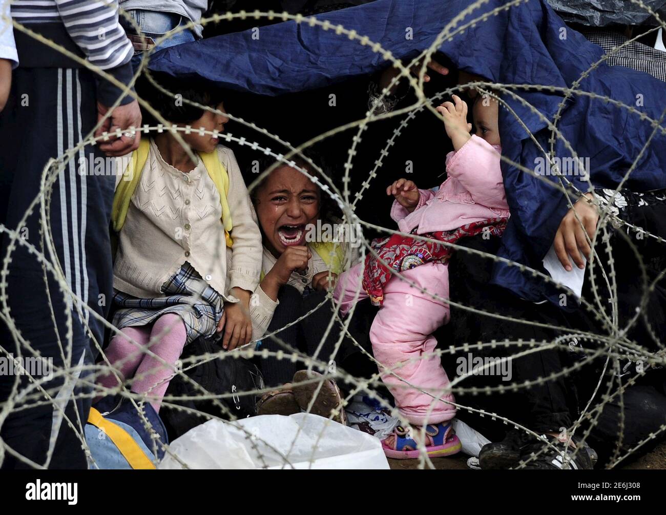 Crying girl border hi-res stock photography and images - Alamy