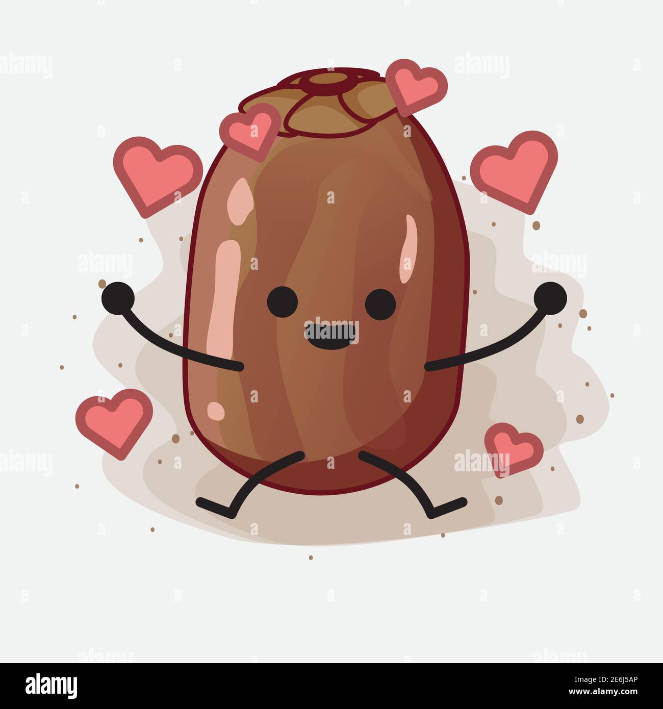 An illustration of Cute Date Palm Fruit Vector Character Stock Vector ...