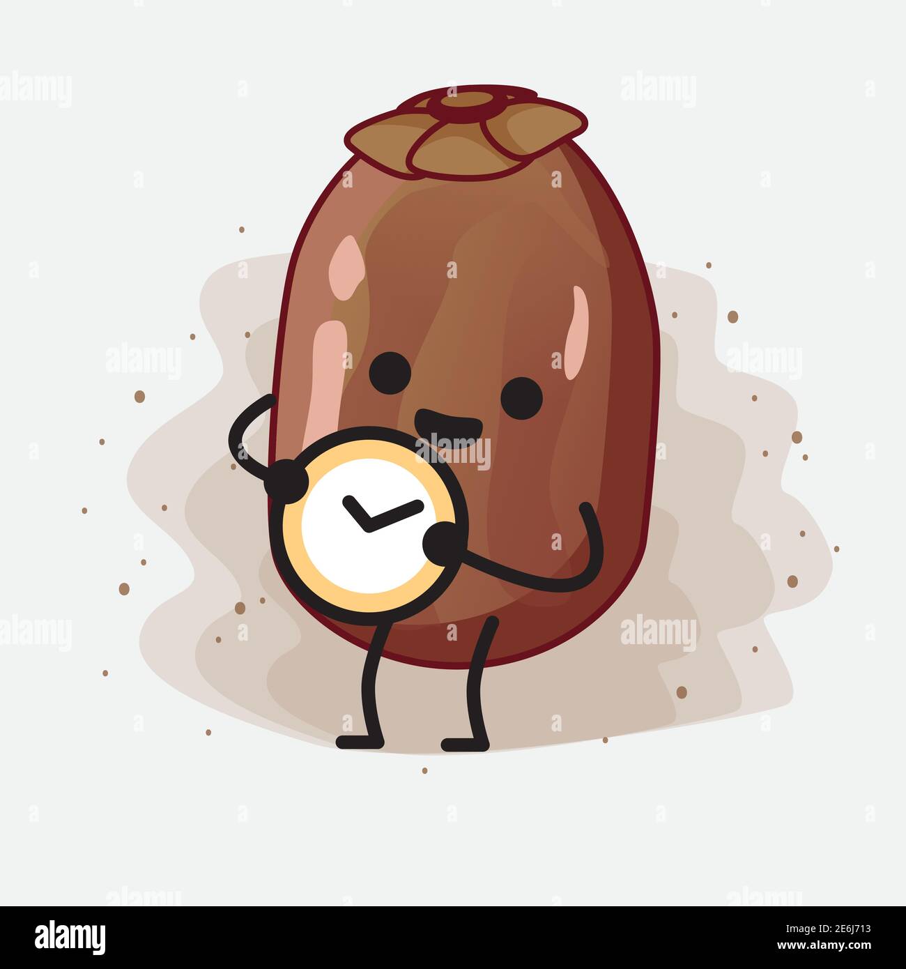An illustration of Cute Date Palm Fruit Vector Character Stock Vector ...