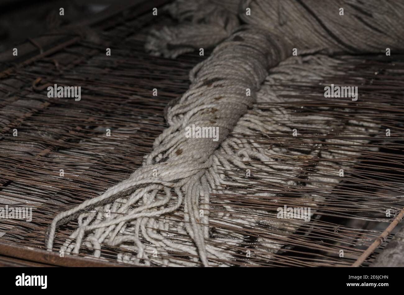 old textile in a spinning factory Stock Photo - Alamy