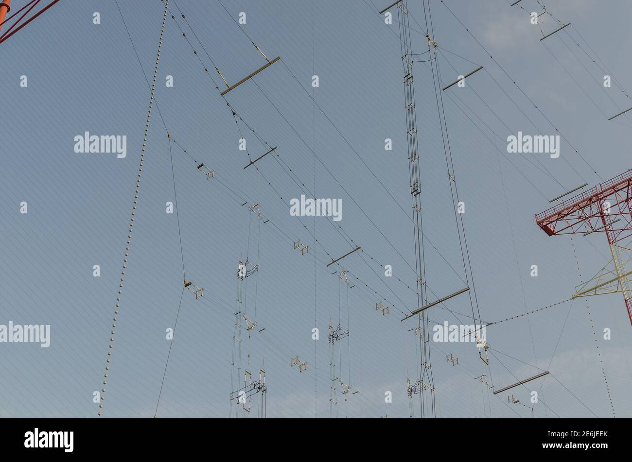 many connections lines of a transmitting systeme Stock Photo - Alamy